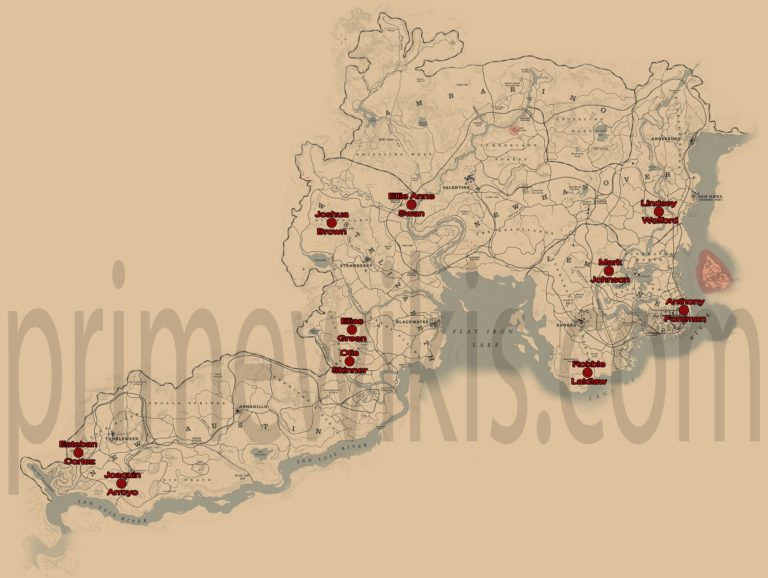 Bounty Hunting Missions | Outlaws Locations | Red Dead Redemption 2 ...